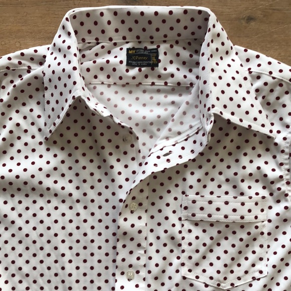 JC Penny | Shirts | Vintage Jc Penny Polka Dot Shirt | Poshmark